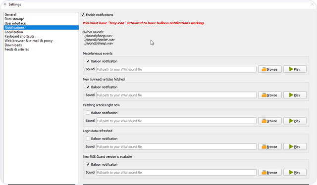 A desktop RSS reader with support for multiple services and formats